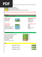 CHB Dimensions and Estimation Guide | PDF | Masonry | Concrete