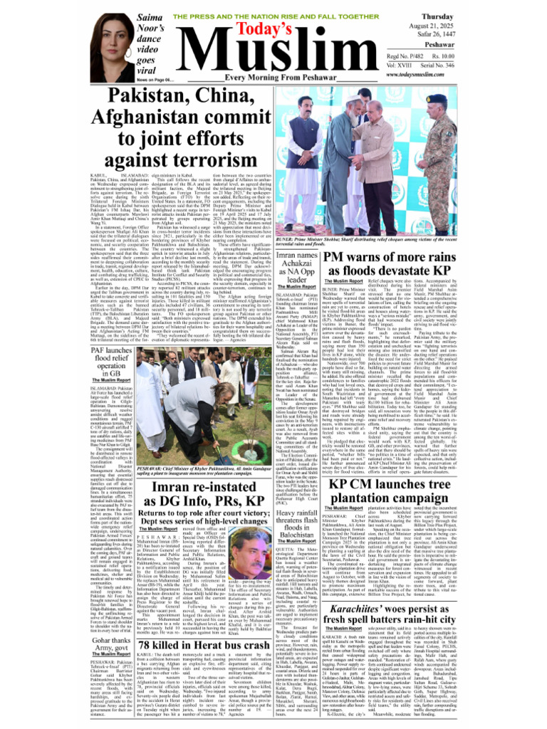 Todays Muslim 21-08-2025 | PDF