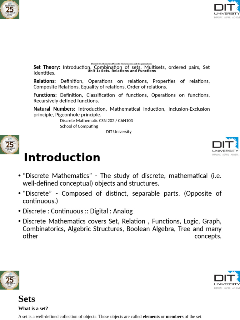 Discrete Mathematics: Sets, Relations, Functions | PDF | Function ...