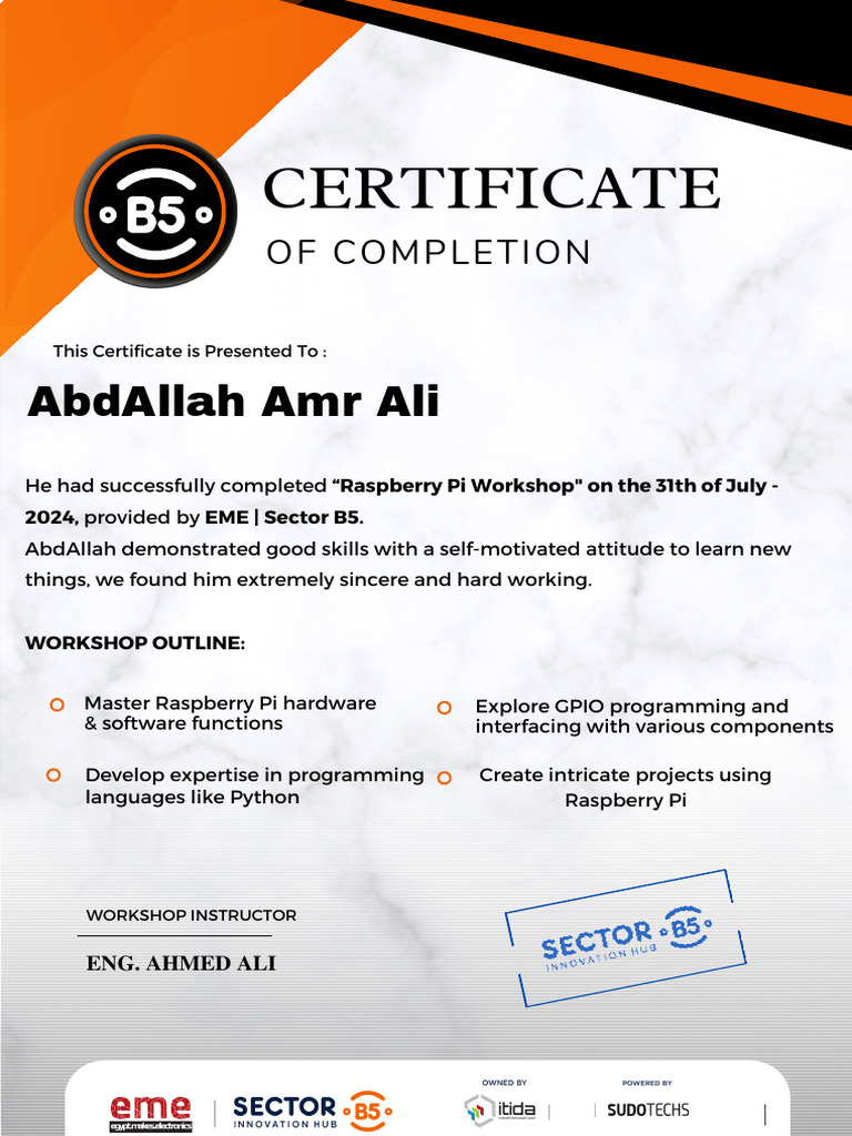 Sector B5 Raspberry Pi Pdf