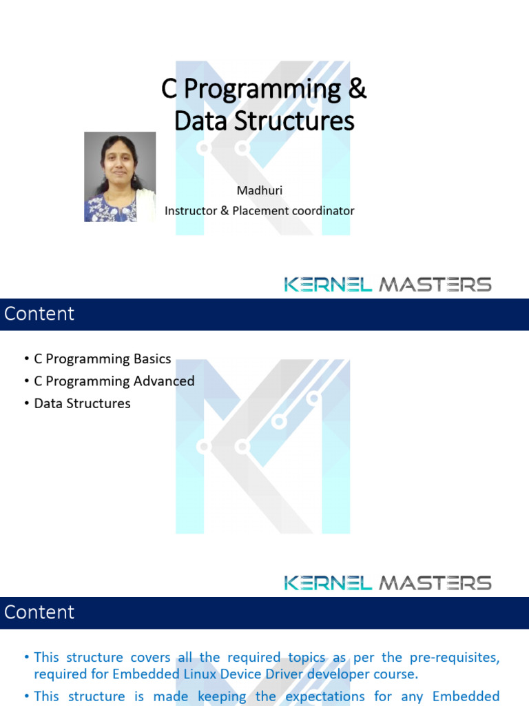 CProgramming DS Syllabus Bymadhuri | PDF | Pointer (Computer Programming) | C (Programming Language)