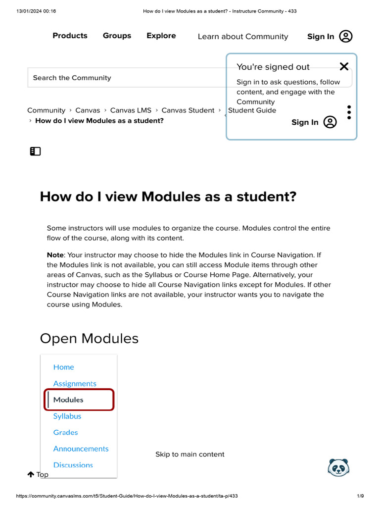 View Canvas Modules as a Student | PDF | Computer Keyboard | System ...