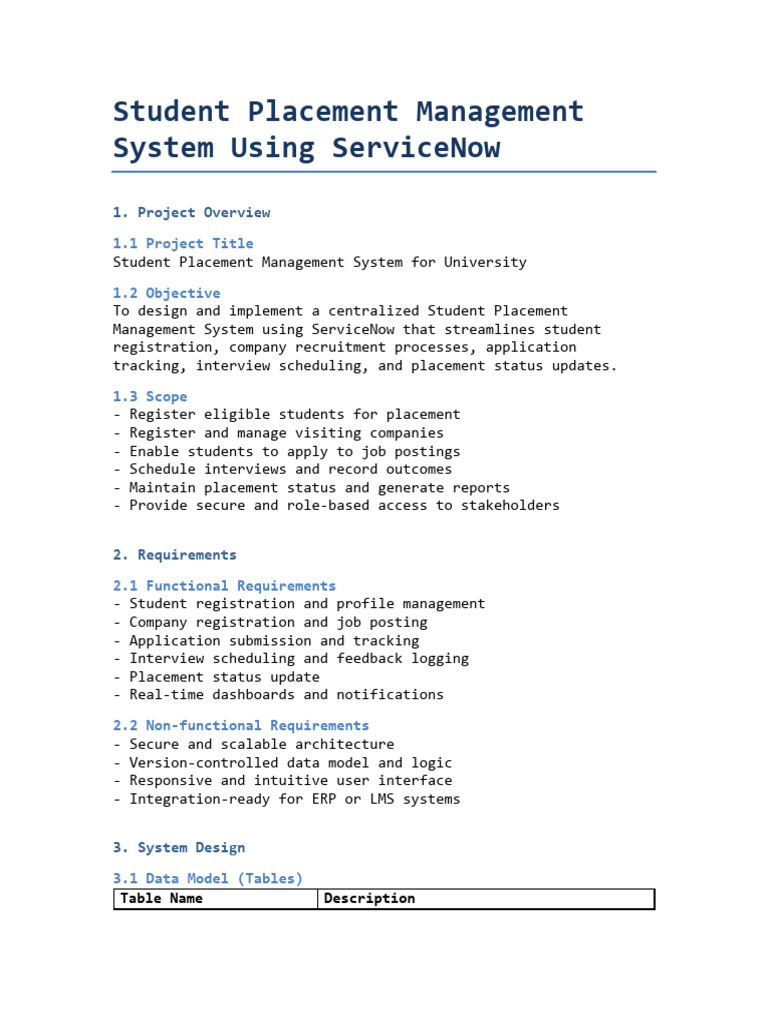 Student Placement Management System Guide | PDF | Version Control ...