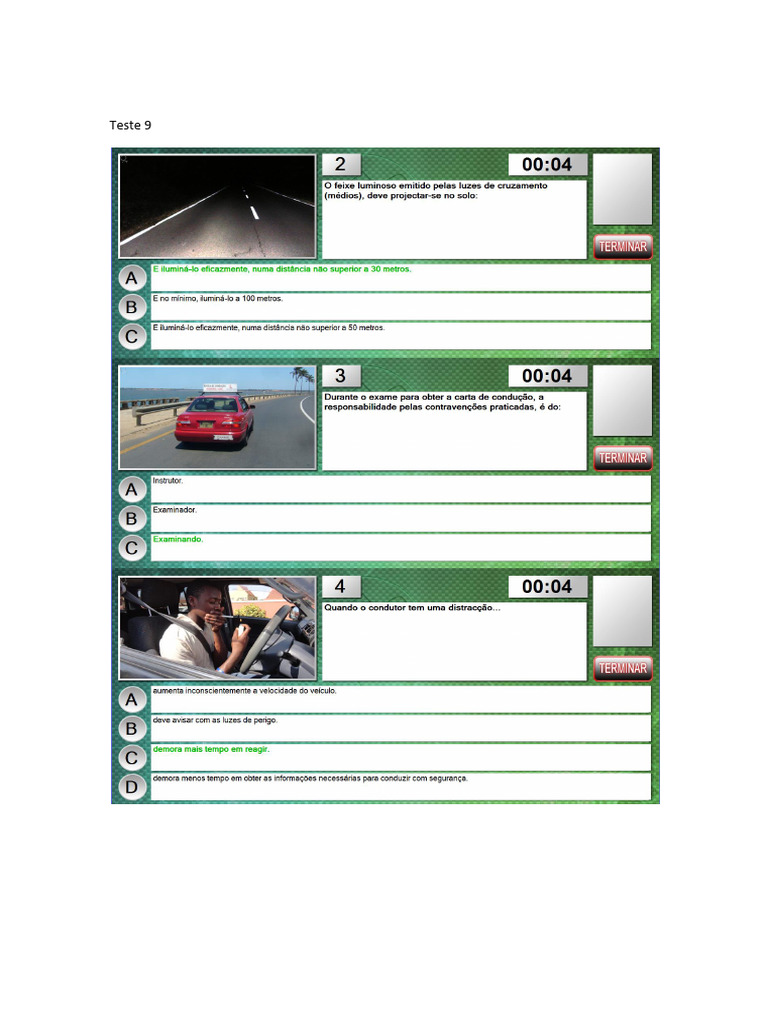 Exames Teórico Do Inatter | PDF