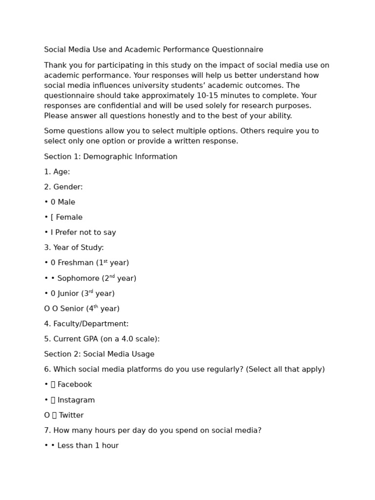 Questionnaires Document | PDF | Social Psychology