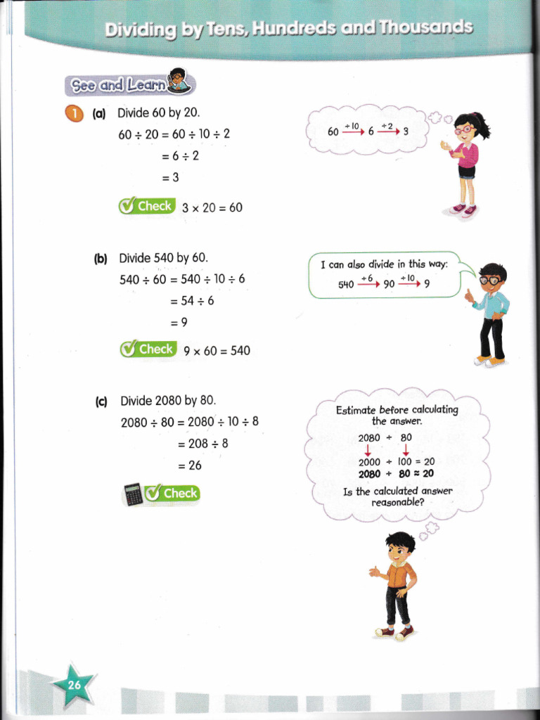 Dividing by Tens, Hundreds and Thousands - 20250805 - 0001 | PDF