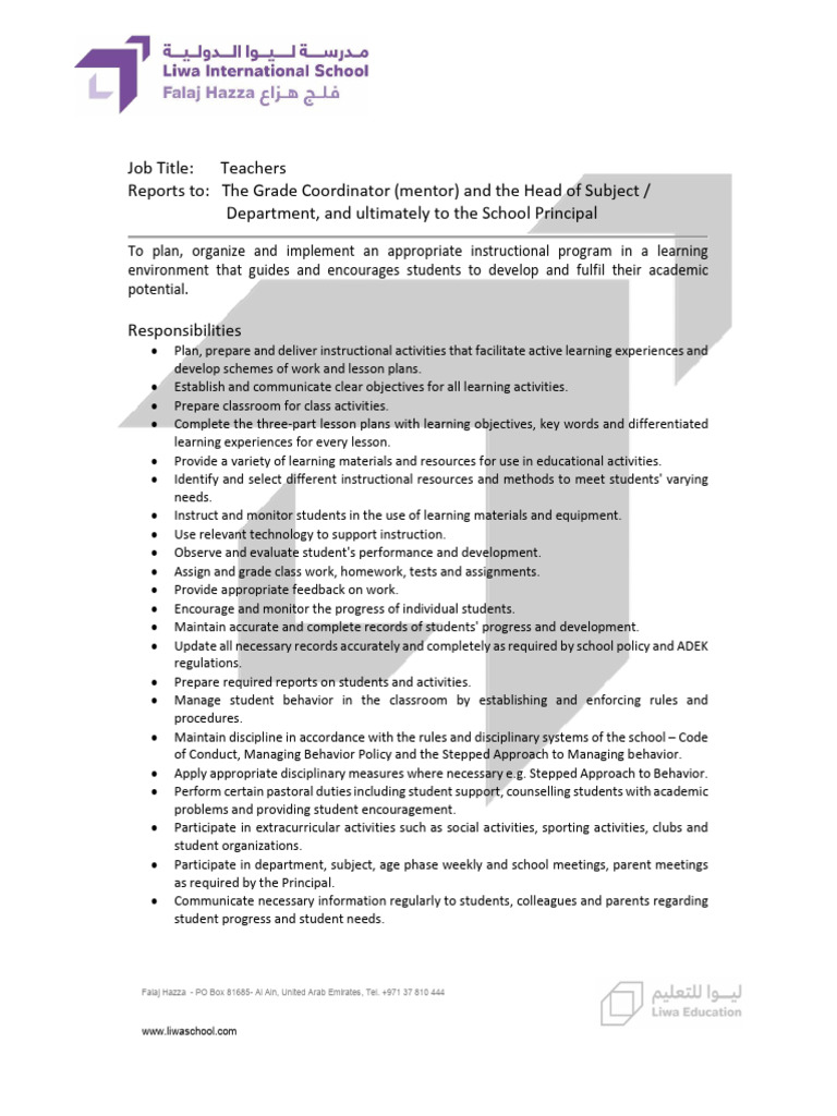 Teacher | PDF