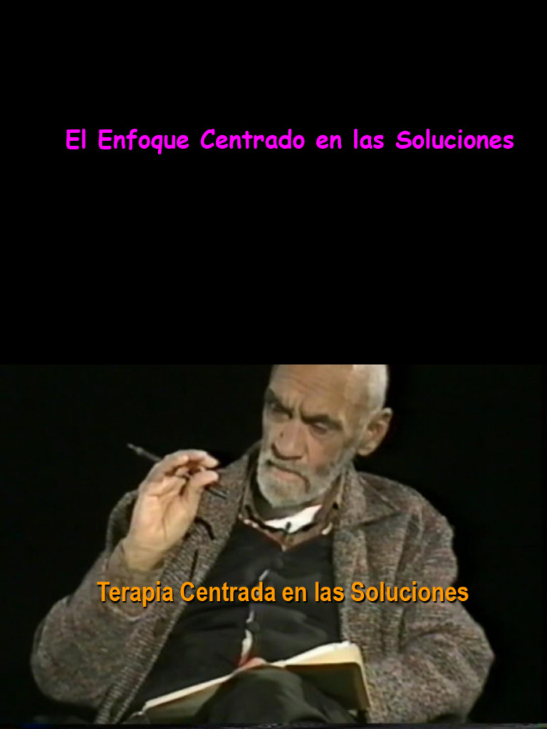 Enfoque Centrado en Soluciones en Terapia | PDF | Terapia | Conceptos ...