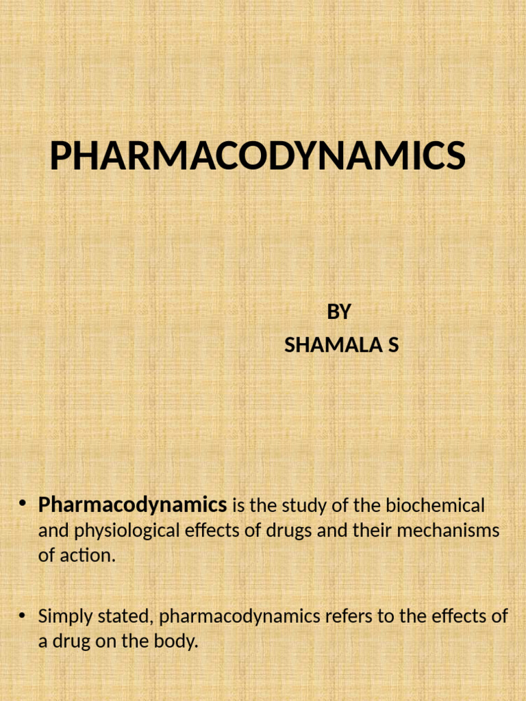 Shamala Pharmacodynamics | PDF | Receptor Antagonist | Receptor ...