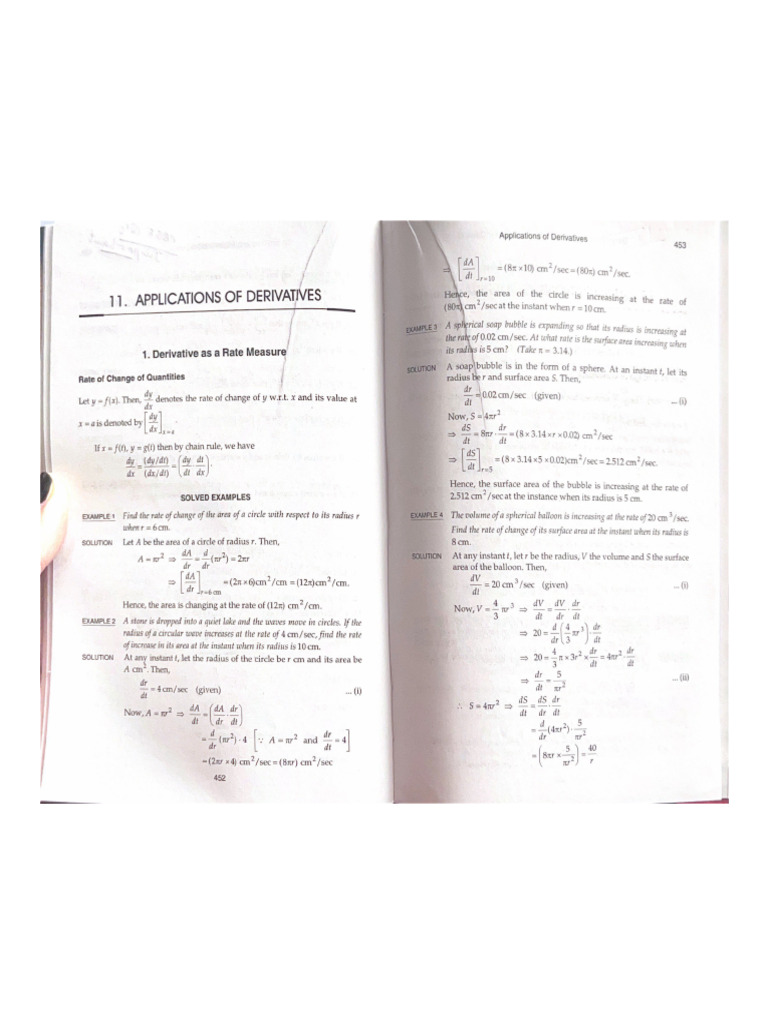 Applications of Derivatives | PDF