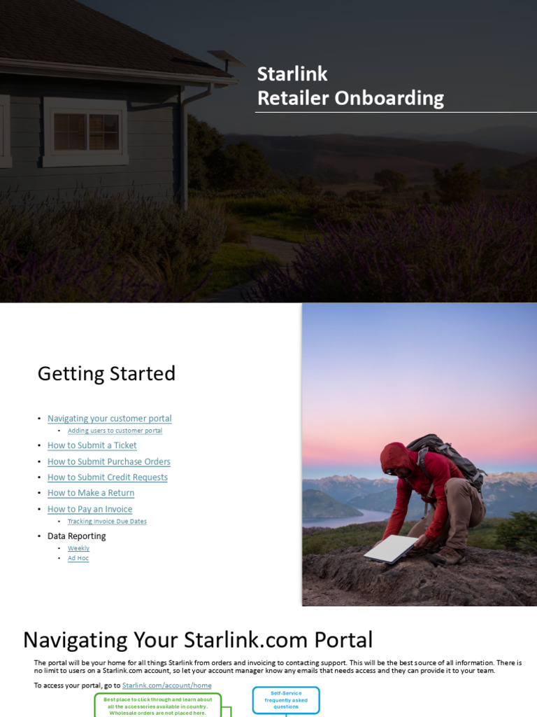 Starlink ConsumerSales RetailerOnboarding-Singer | PDF | Invoice ...