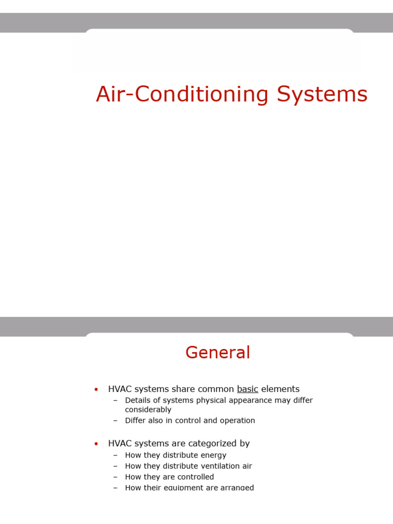 Air Conditioning Systems | PDF | Duct (Flow) | Construction Law