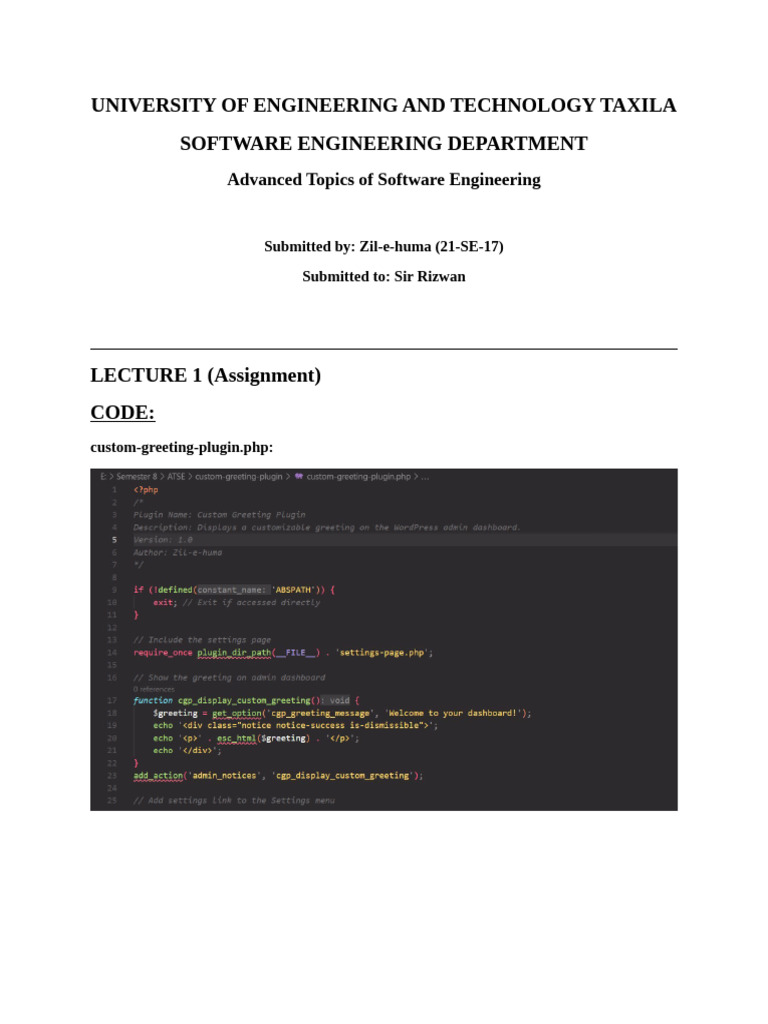 ATSE Assignment | PDF