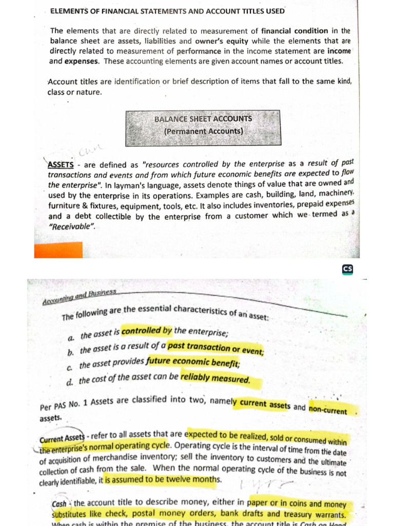Topic 2 Elements of Accounting | PDF