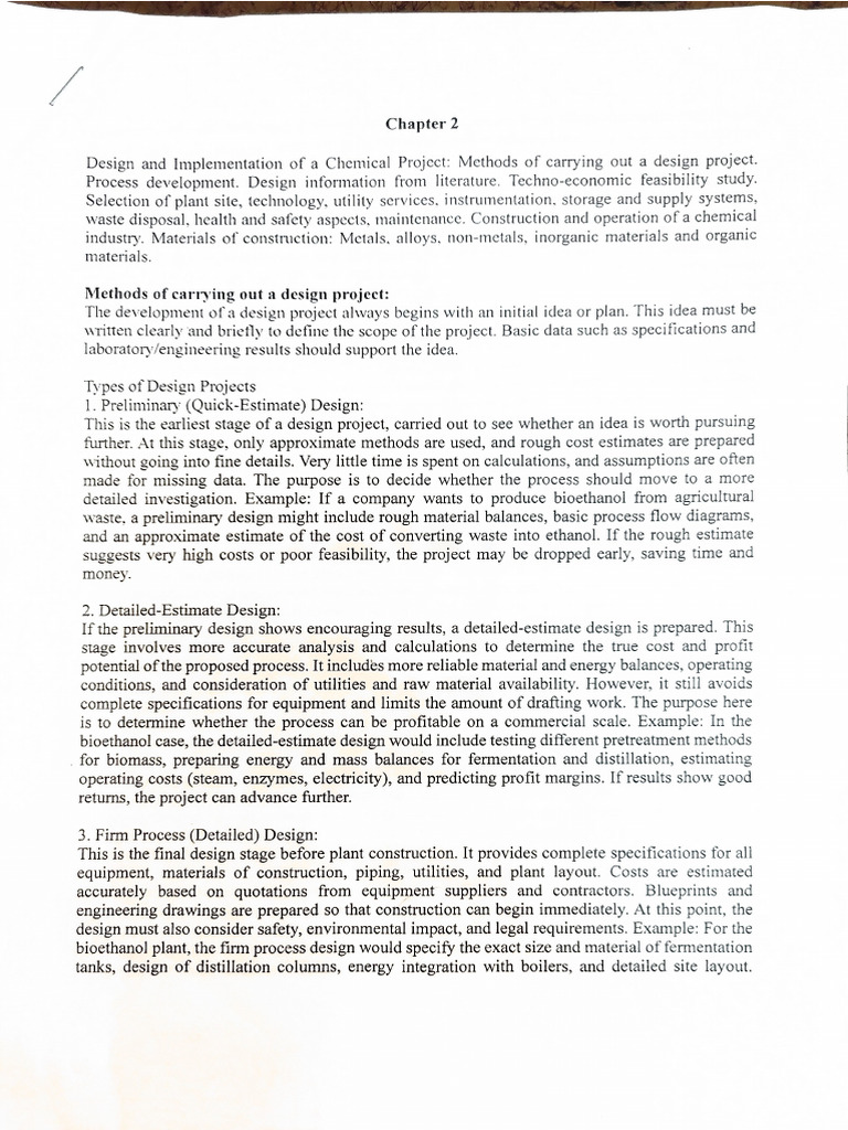 Chemical Technology Chapter - 2 | PDF