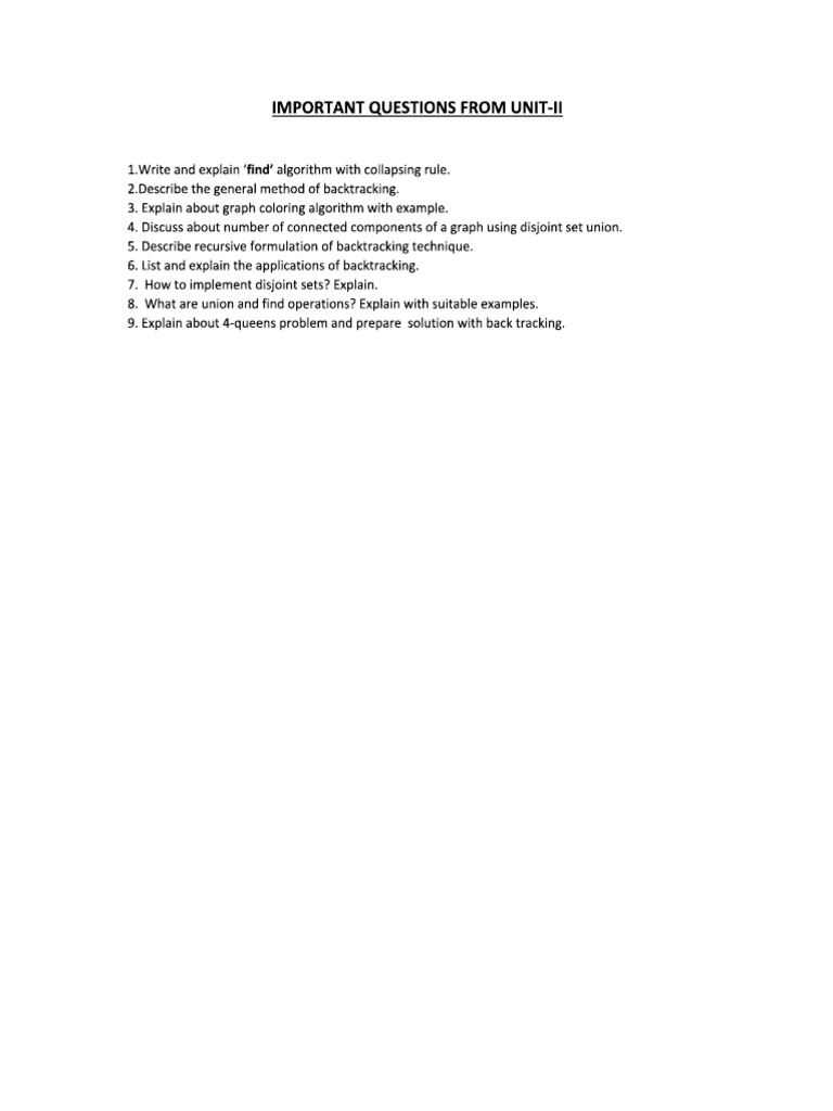 Unit 2 Imp Questions | PDF