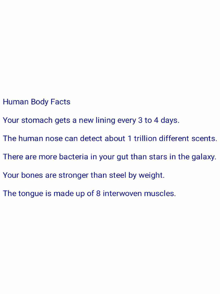 Facts Only | PDF