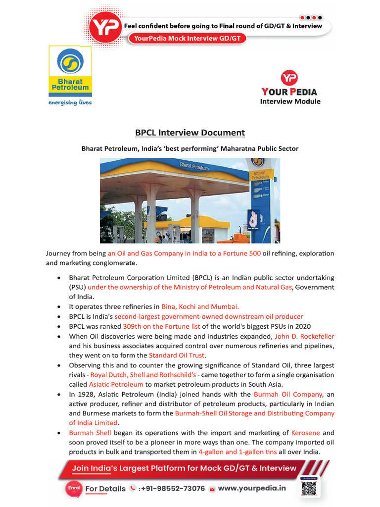 BPCL Document | PDF