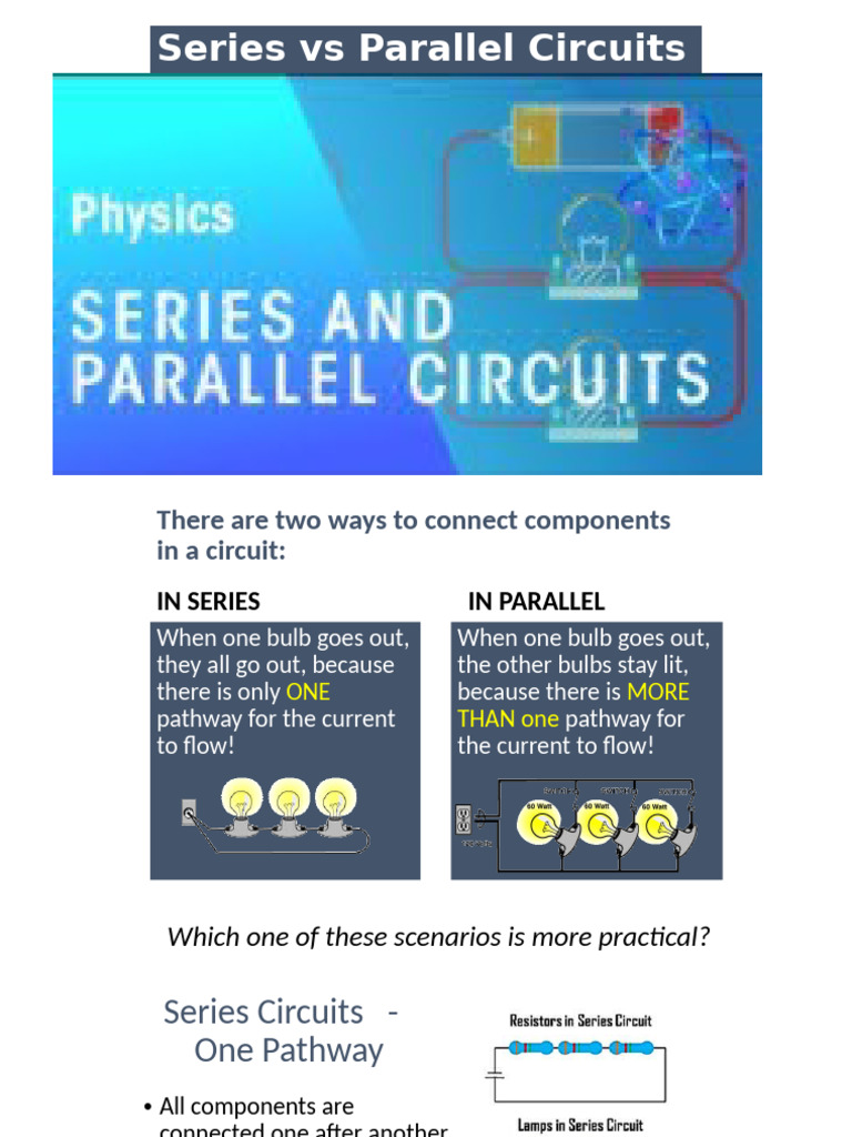 Series vs Parallel Circuits Explained | PDF | Series And Parallel ...