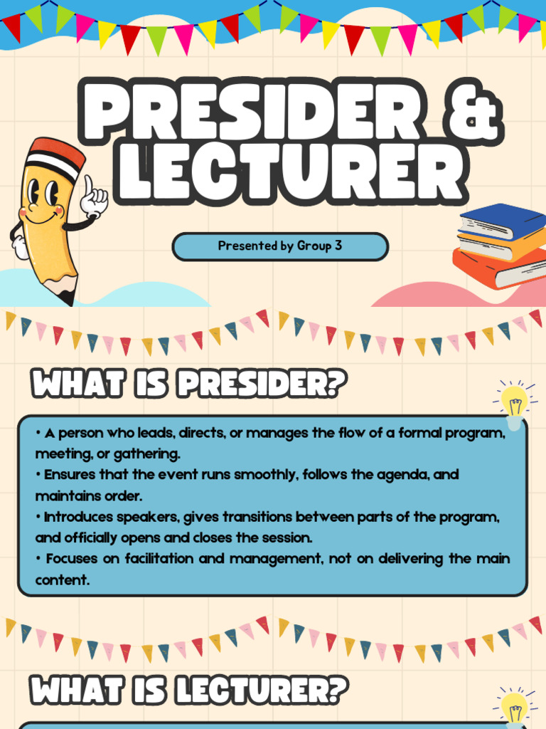 Group 3 FE Presider and Lecturer | PDF | Learning | Cognitive Science