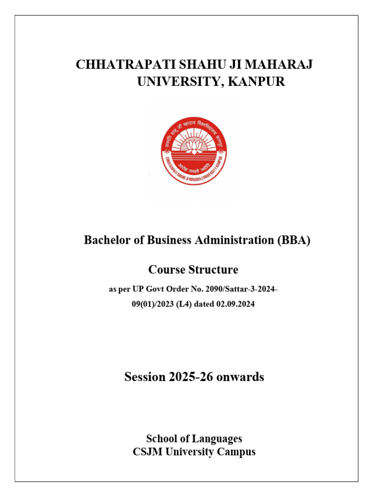 BBA Syllabus 2025-26 Overview | PDF | Matrix (Mathematics) | Set ...