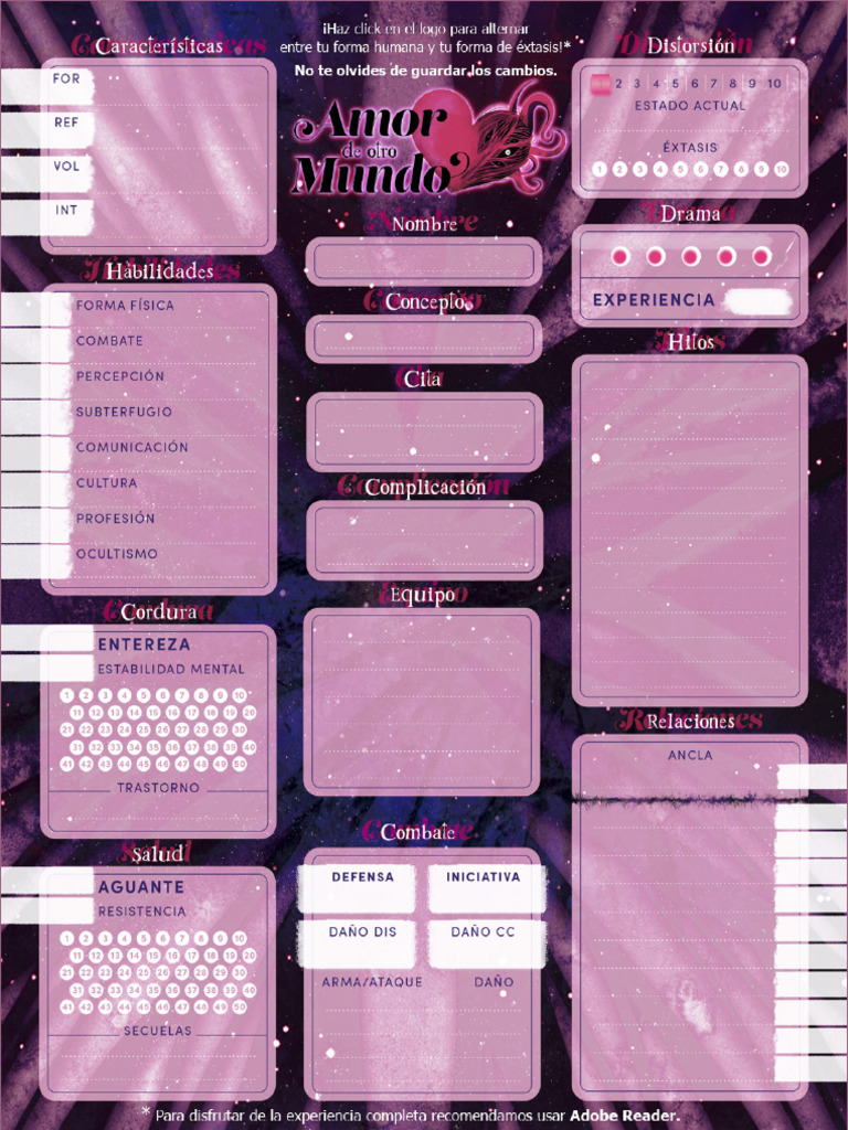 Ficha Digital Adom - Editable2-1 Fall | PDF