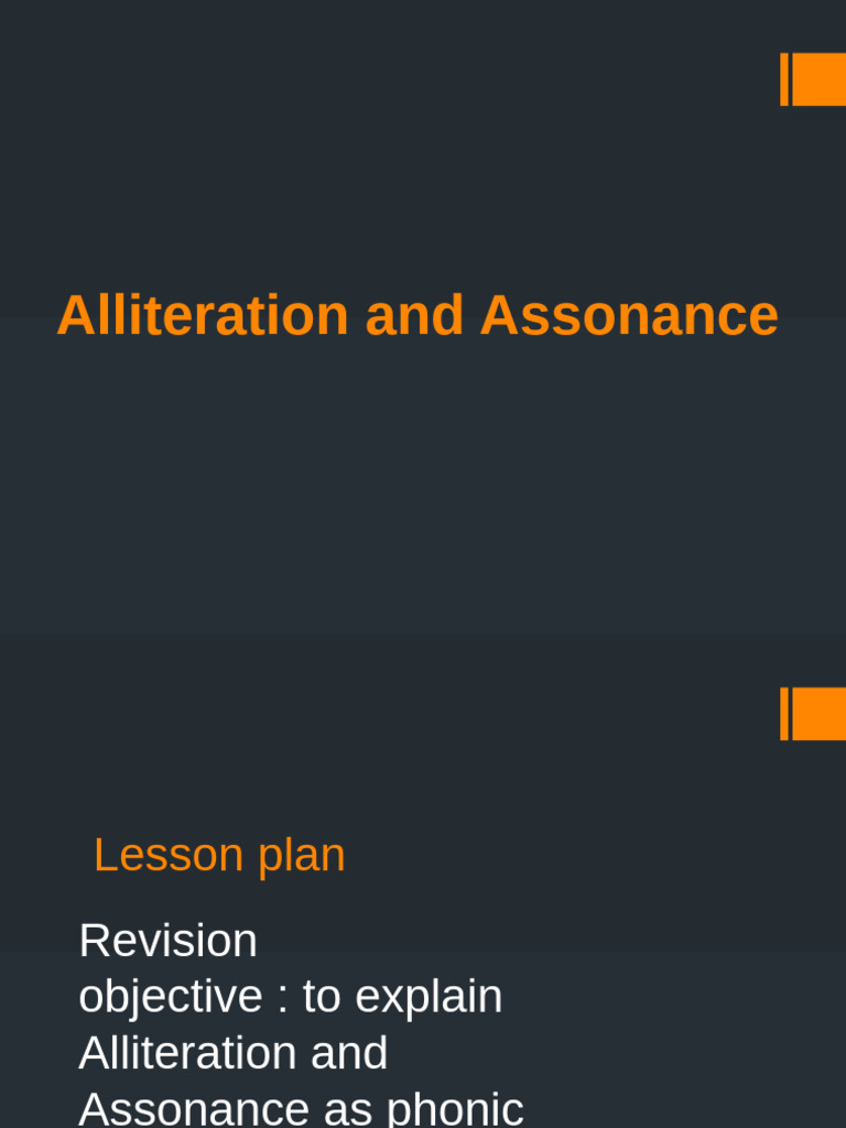 3 Alliteration and Assonance | PDF