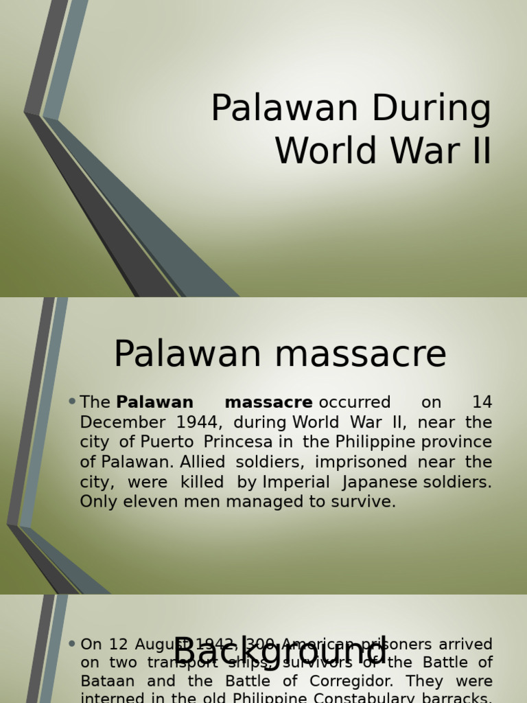 Palawan During World War II | PDF | World War II Operations And Battles ...
