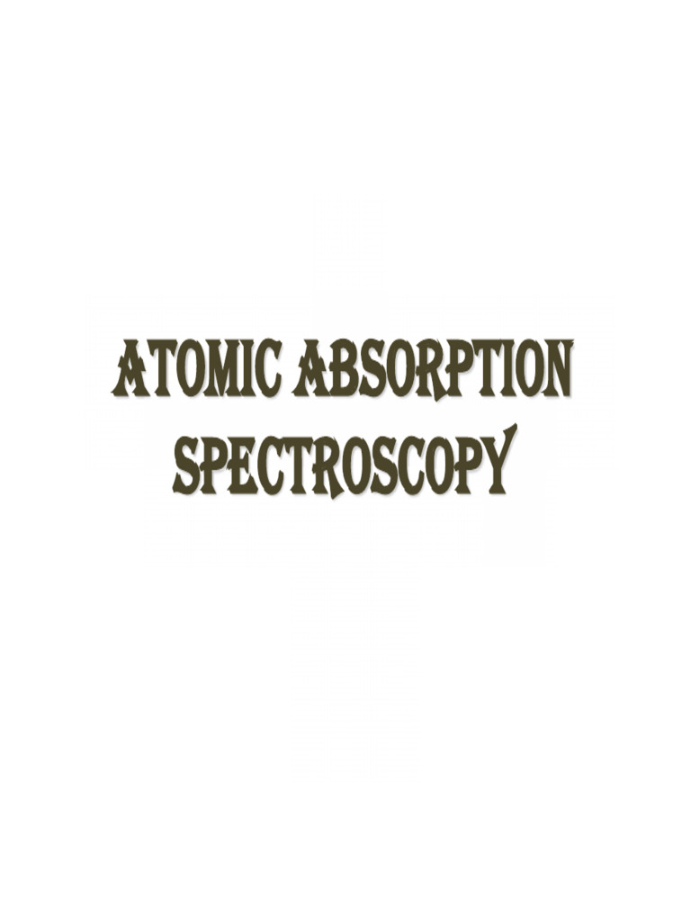 5.atomic Absorption Spectros | PDF