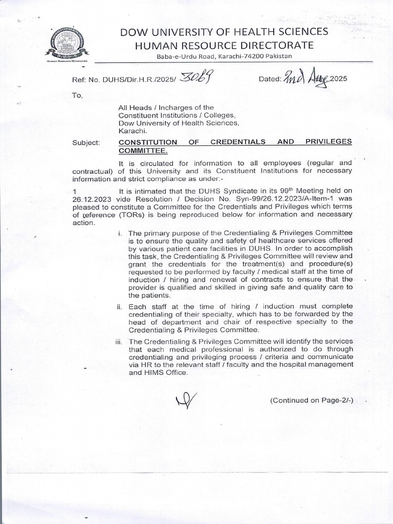 3069 Constitution of Credentials and Privileges Committee | PDF