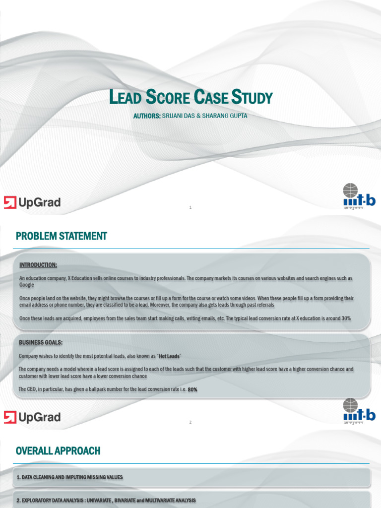 Lead Scoring Case Study | PDF | Sensitivity And Specificity | Logistic ...