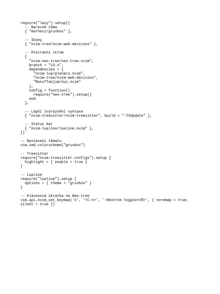 Lazy N Vim Backup | PDF