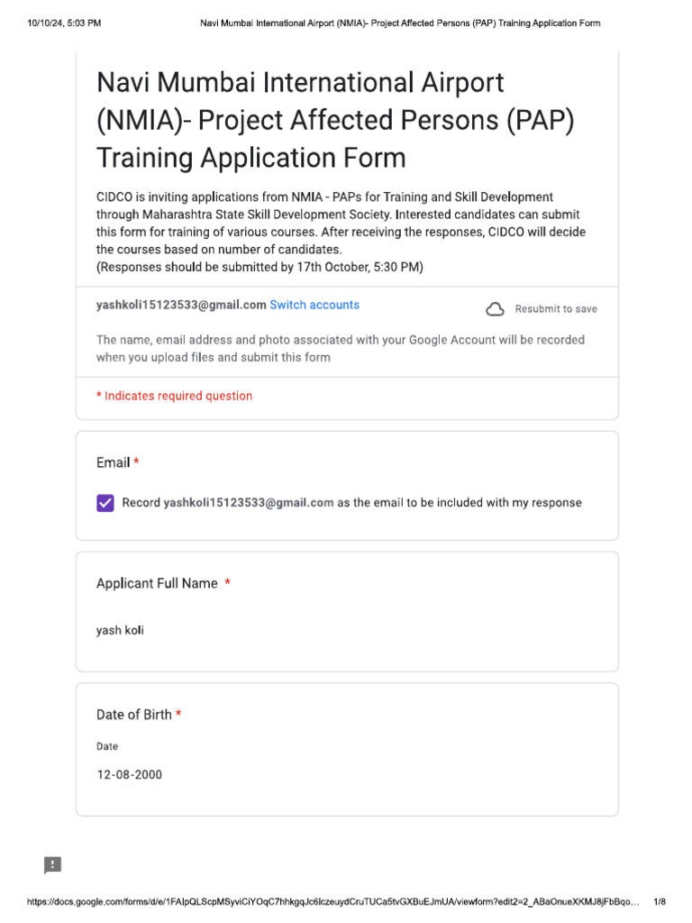 Cidco Form | PDF