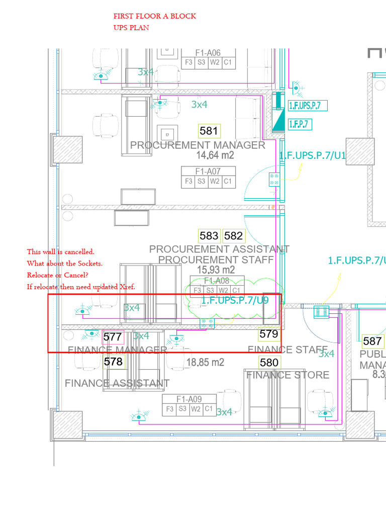 First Floor A Block - Ups | PDF