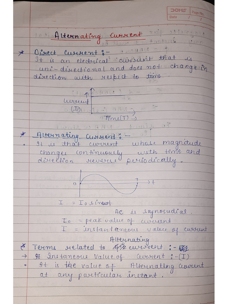 Alternating Current | PDF