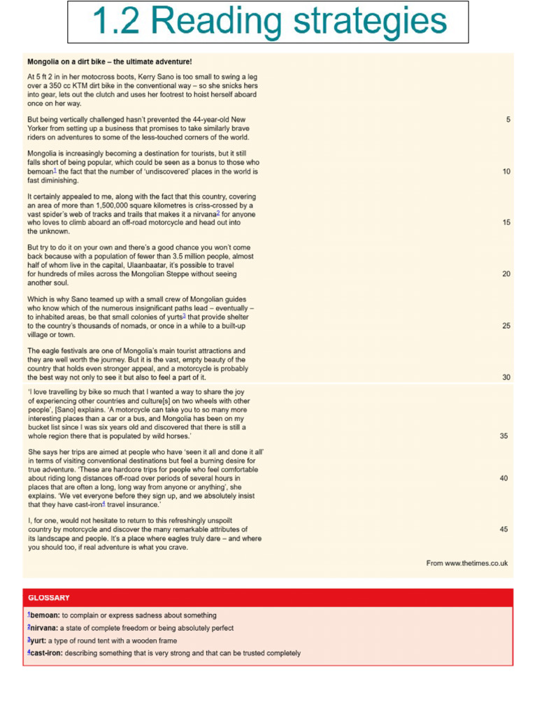 English Book - Unit 1.2-2.2 (Ques. Only) | PDF