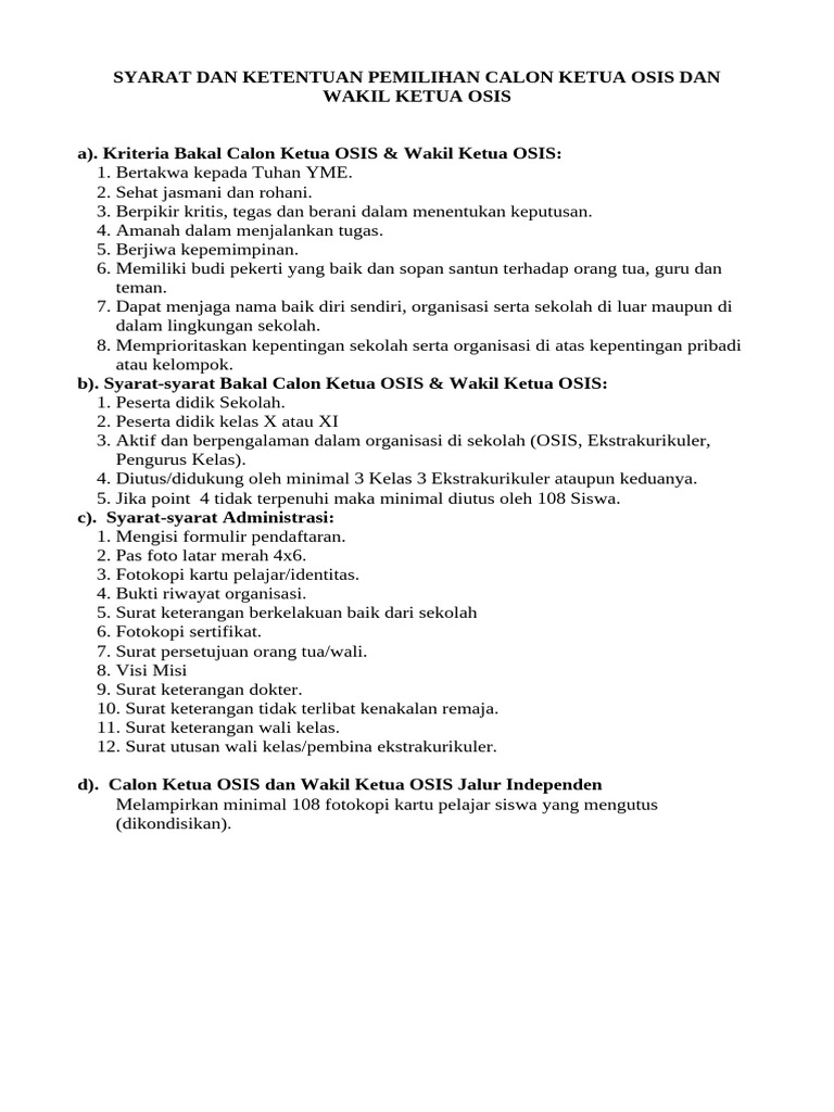 KETENTUAN PEMILOS | PDF