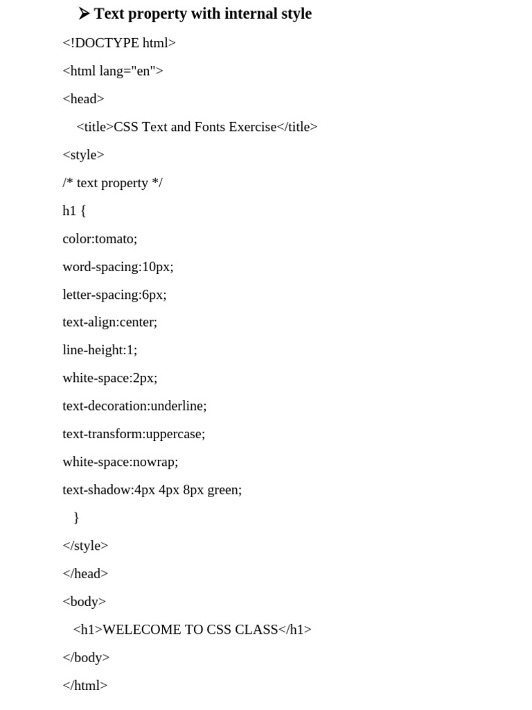 Css Lab Class1 | PDF