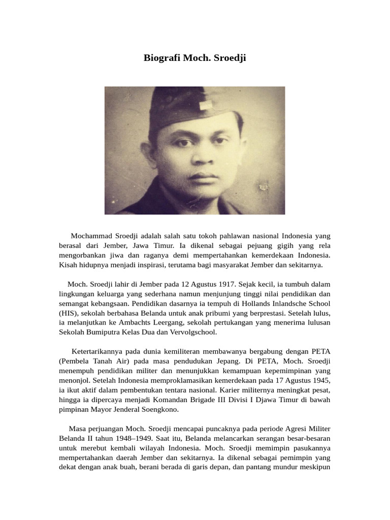 Letkol Moch Sroedji | PDF