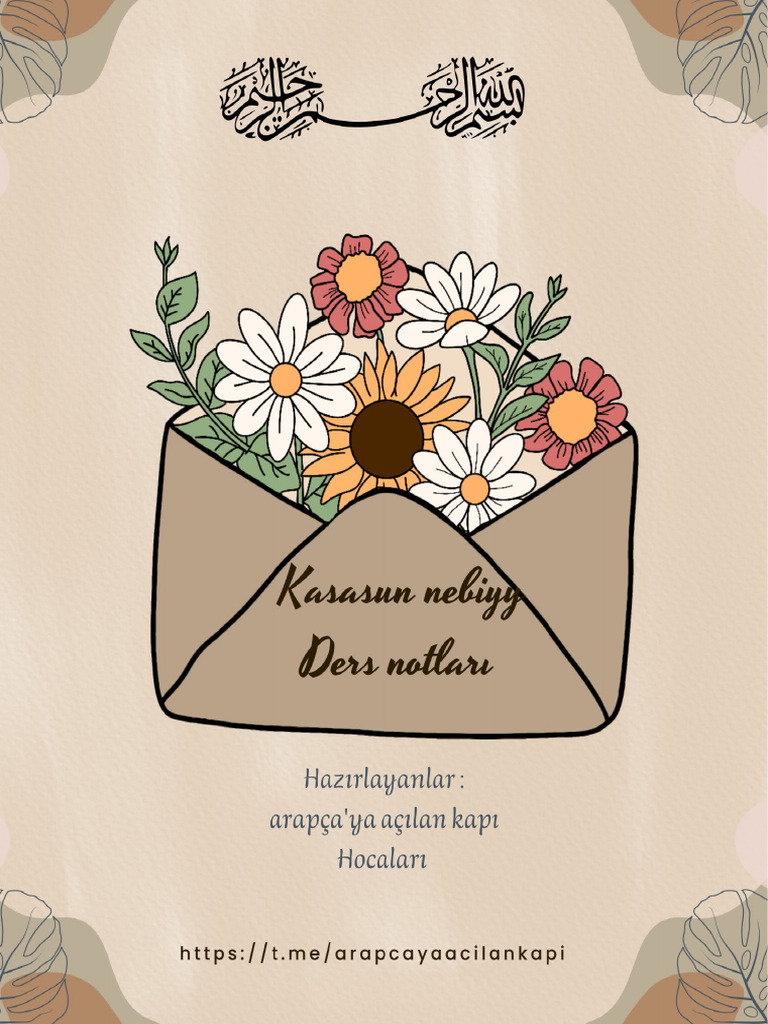 Kasasun Nebiy Ders Notları-Arapçaya Açılan Kapı | PDF