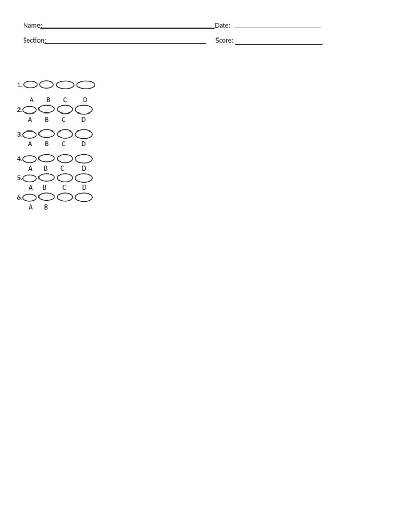 Test Sheets | PDF