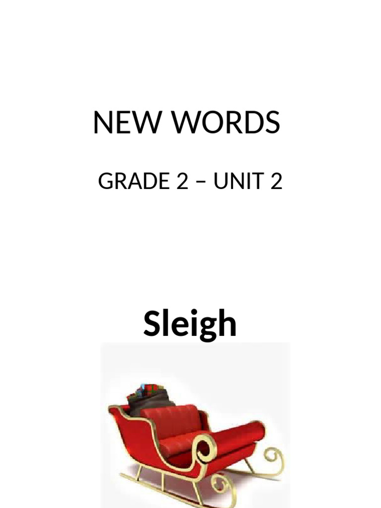 New Words - Santa - GR 2 | PDF