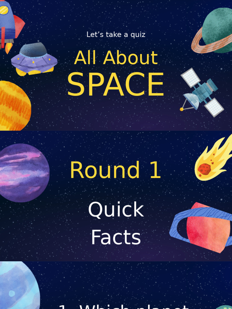 Space Quiz: Test Your Knowledge | PDF | Planets | Galaxy