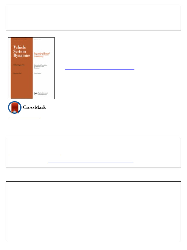 Stochastic Vibration of The Vehicle-Bridge System Subject To Nonuniform ...