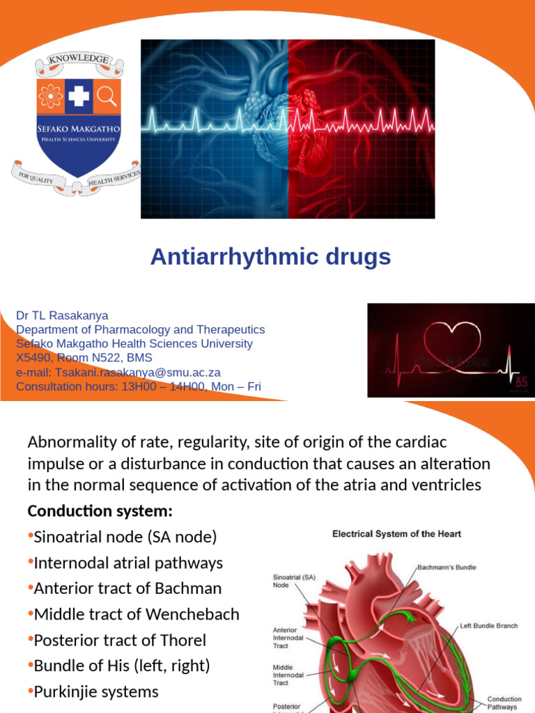 BDT II BOH II Cardiovascular System Antiarrhythmic Drugs 2025 | PDF ...