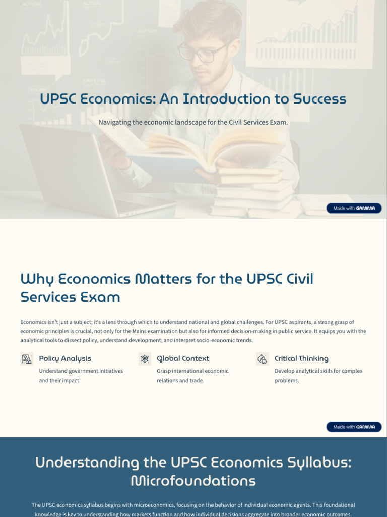 UPSC Economics Preparation Guide | PDF | Economics | Macroeconomics