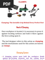 Clamping Mechanism Design Principles | PDF | Screw | Machines