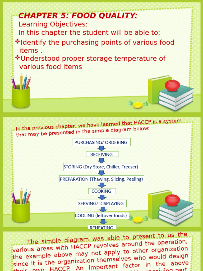 Chapter 5 Hazard Analysis and critical control point | PDF | Food Industry | Foods