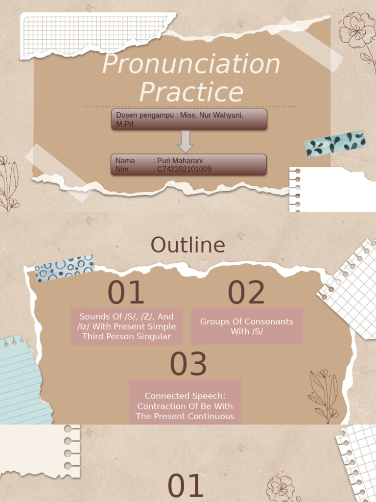 Pronunciation Guide: /S/, /Z/, /Iz/ Sounds | PDF | Question ...