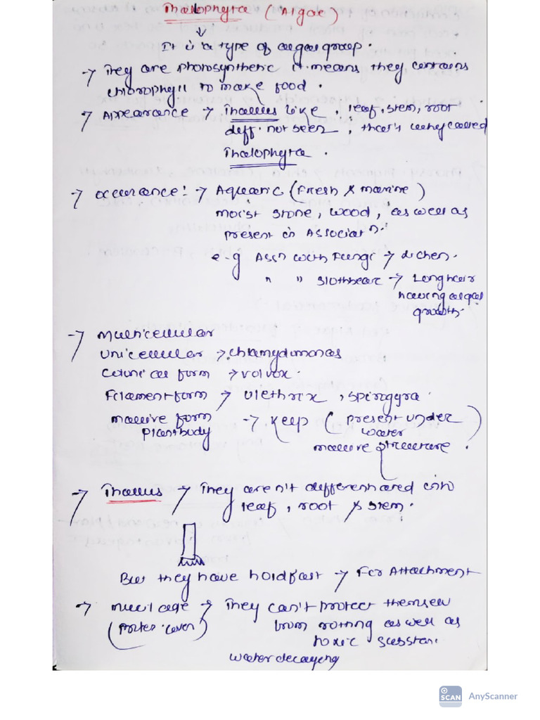 Bio (Plant Kingdom) Algae Part | PDF